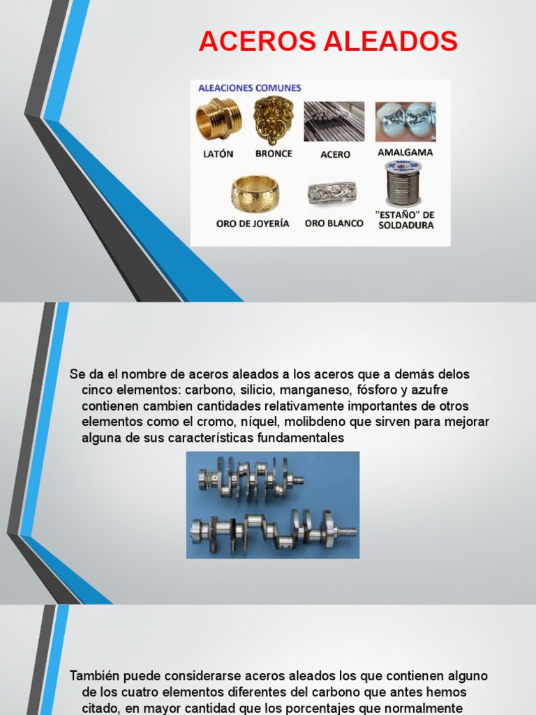 Aceros Aleados | PDF | Acero inoxidable | Acero