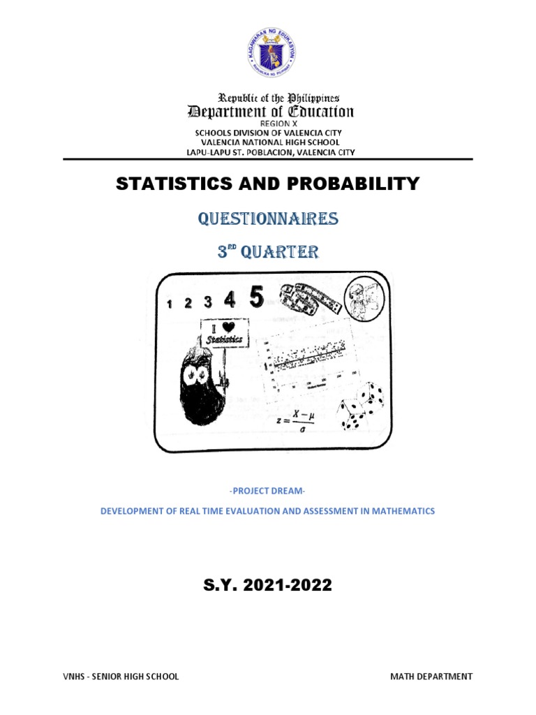 Statistics and Probability 3RD Quarter Assessment | PDF | Probability ...