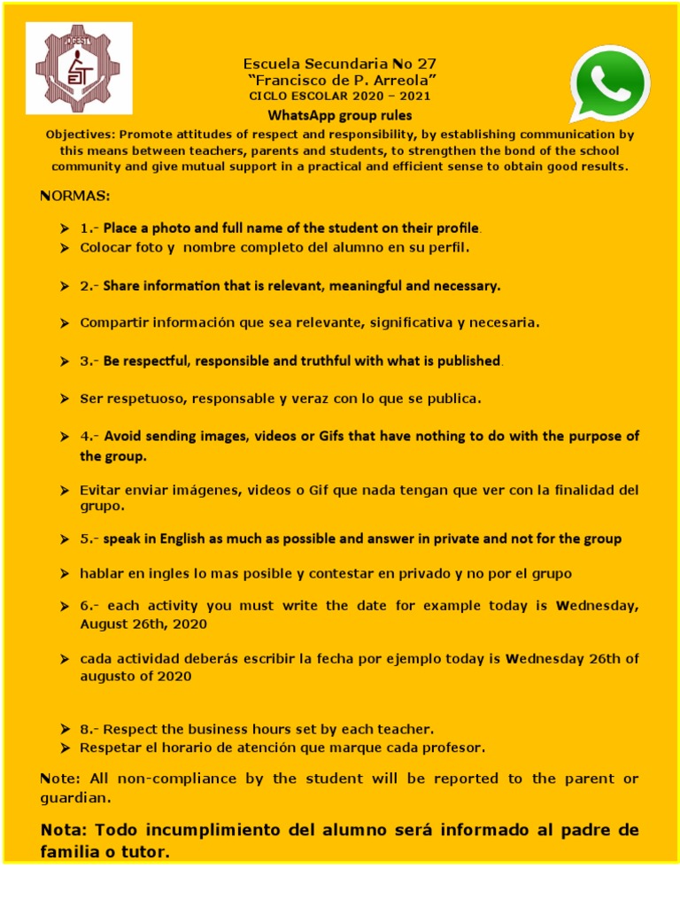 Rules Whatsapp | PDF