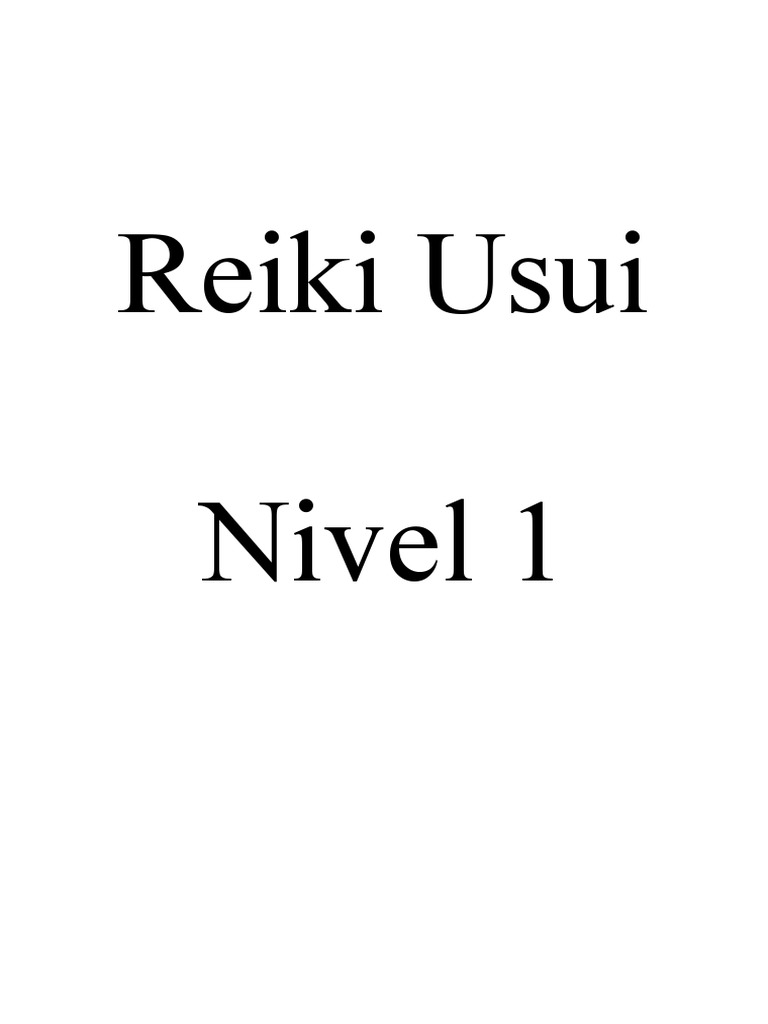 Manual Reiki 1 | PDF | Mikao Usui | Kanji
