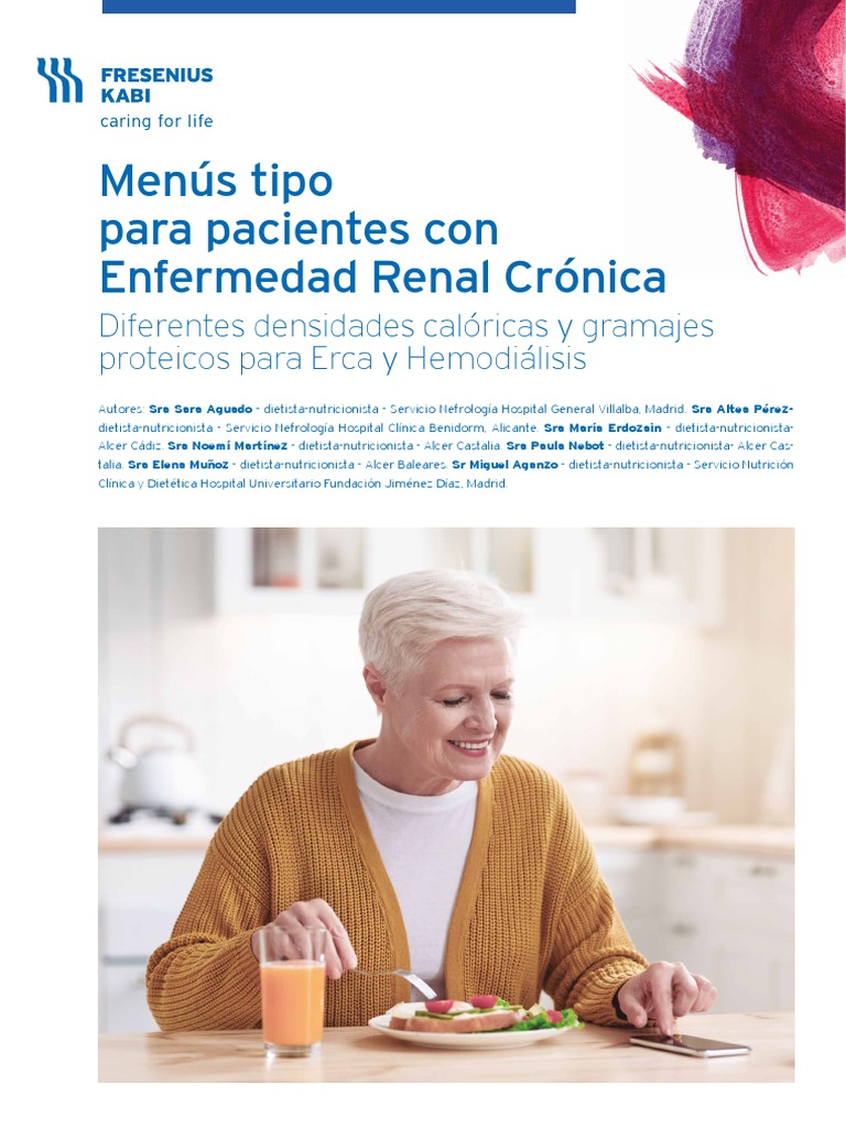 Recomendaciones Nutricionales y Menus Tipo para Erca y Erc-Hd | PDF ...