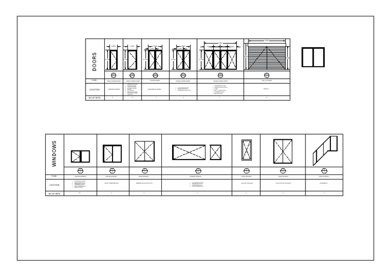 Schedule of Doors and Windows | PDF | Door | Window