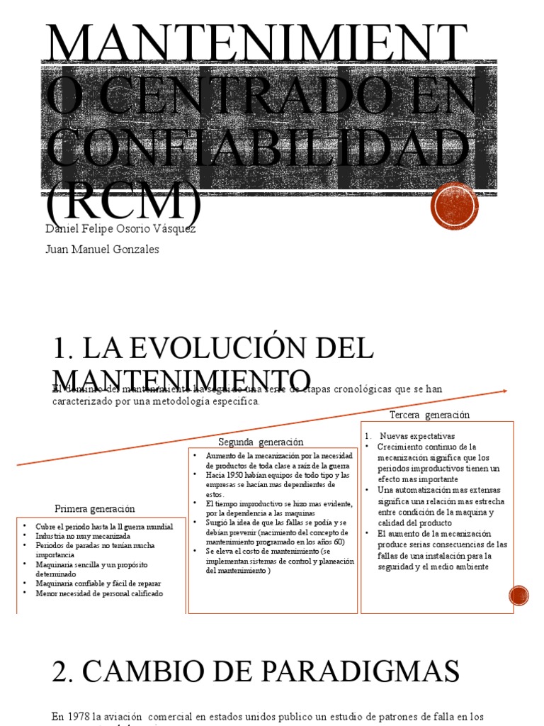 Mantenimiento Centrado en Confiabilidad (RCM) | PDF | Ingeniería de confiabilidad