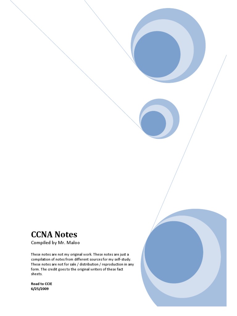 CCNA Notes Compiled by Mr. Maloo | Download Free PDF | Osi Model ...