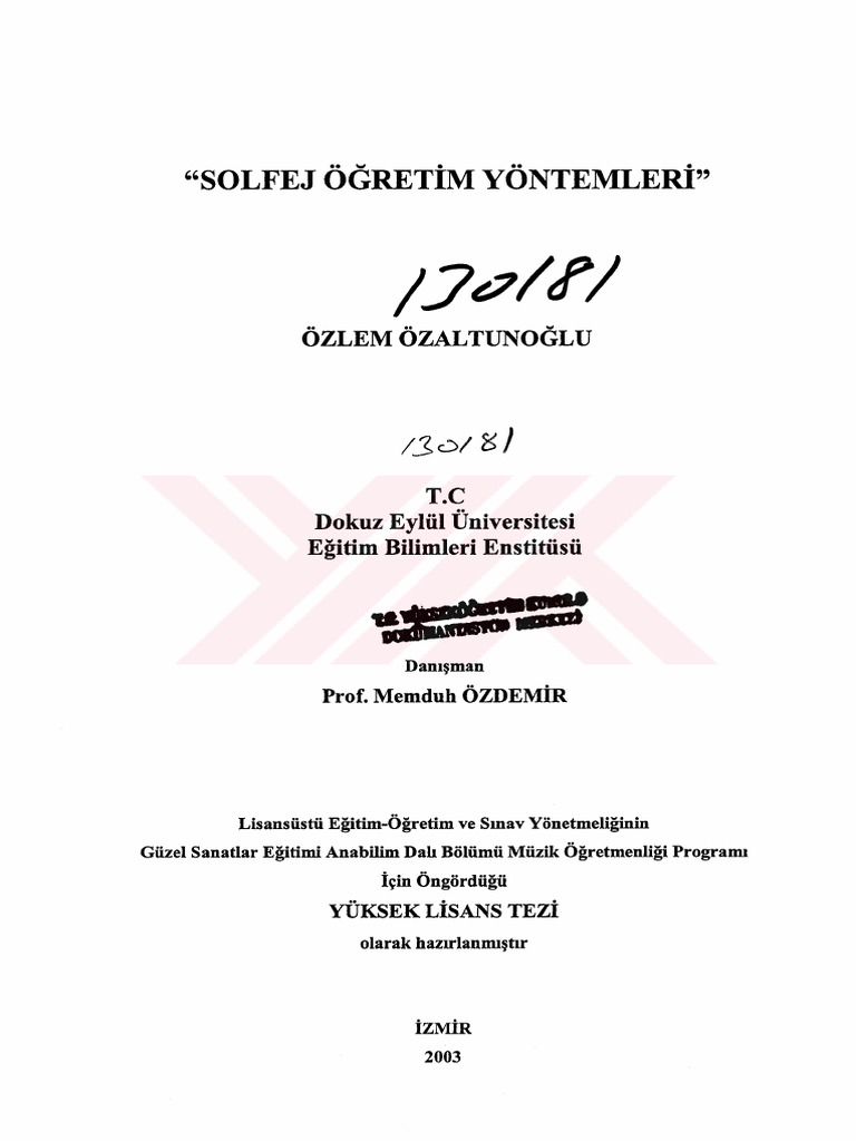 Solfej Öğretim Yönt. | PDF