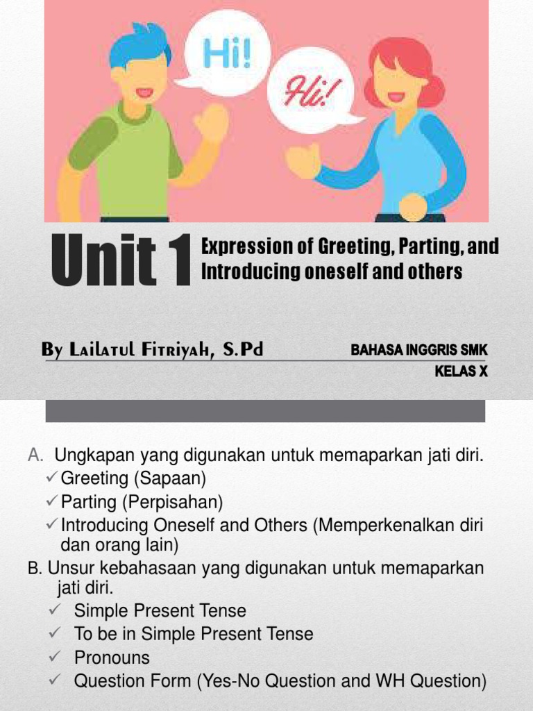 Unit 1 Introducing Oneself and Others Part 1 | PDF | Question | Cognition