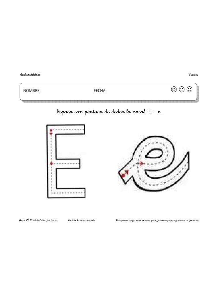 Letra e | PDF
