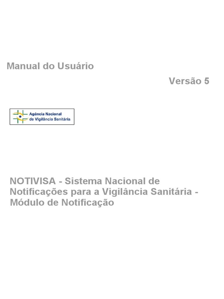 Manual do Usuário do Sistema Nacional de Notificações para a Vigilância ...