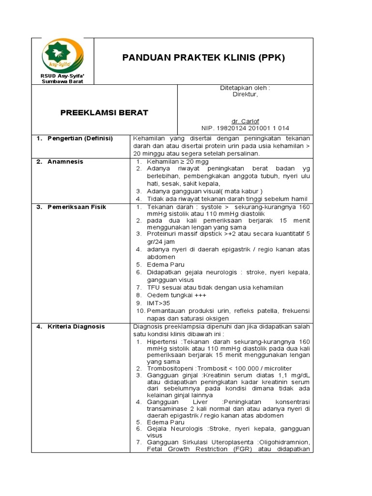 PPK PAK PAG PAKf CP PEB - F | PDF | Kesehatan Holistik