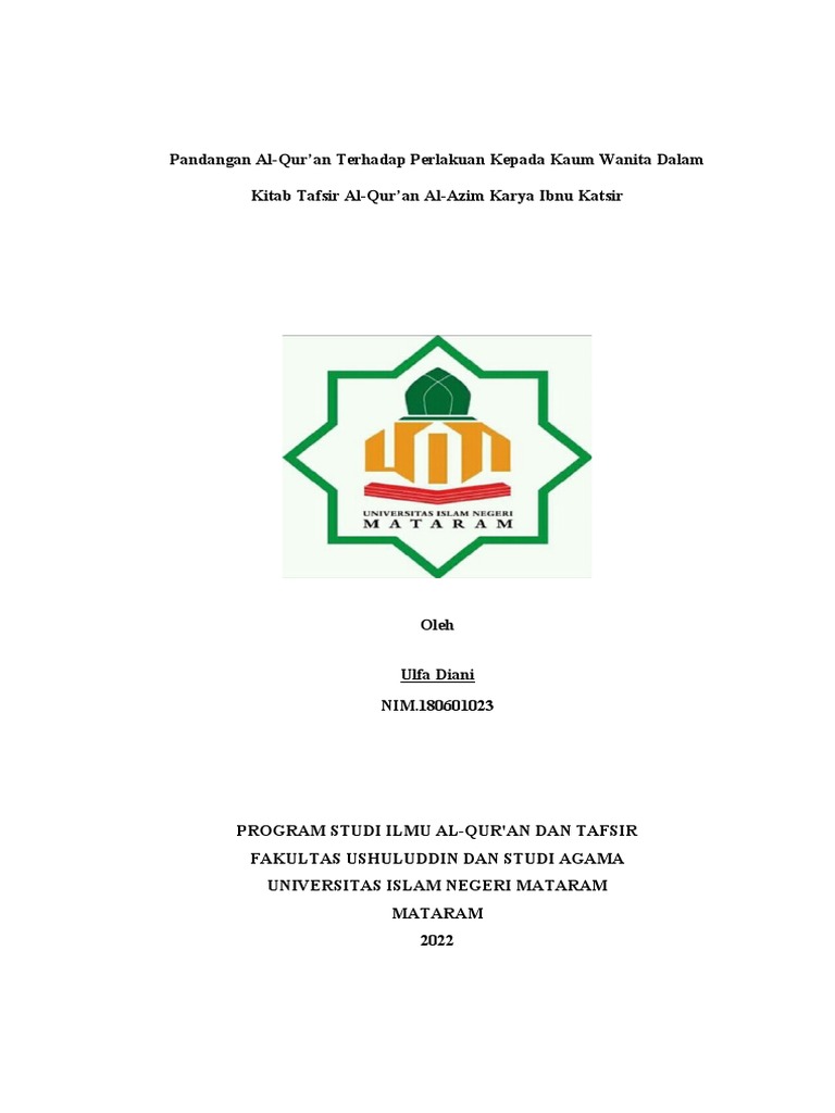 Skripsi Ulfa Diani Revisi 2.. | PDF