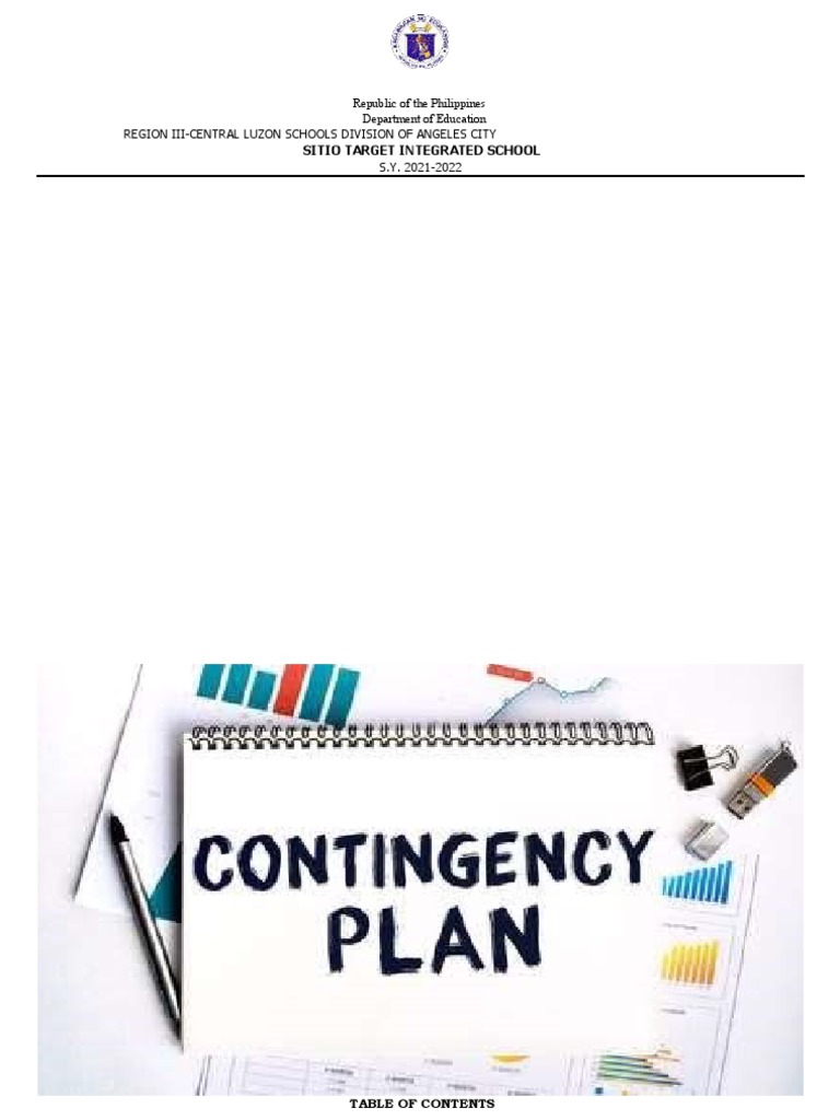 Contingency Plan Word | PDF | Quarantine | Sanitation