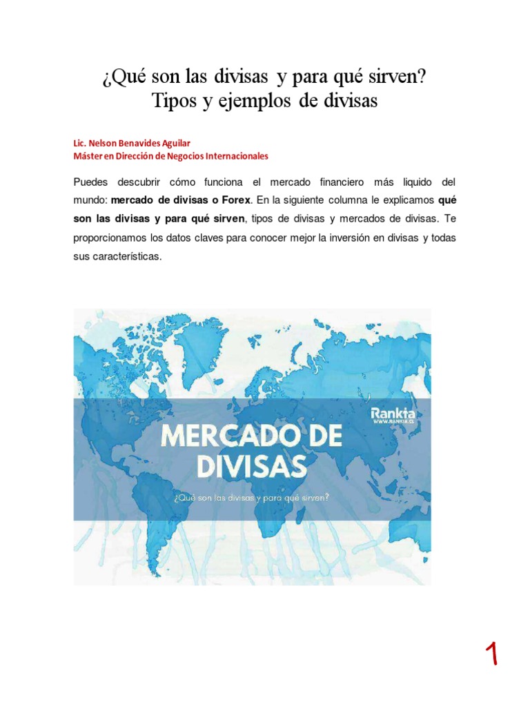 Guía Básica del Mercado de Divisas | PDF | Mercado de divisas | Tipo de ...