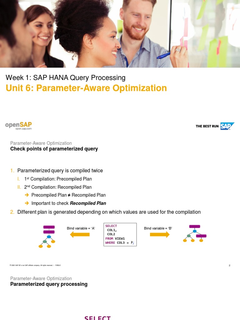 openSAP Hanasql1 Week 1 Unit 6 PAROPT Presentation | PDF | Data | Information Technology