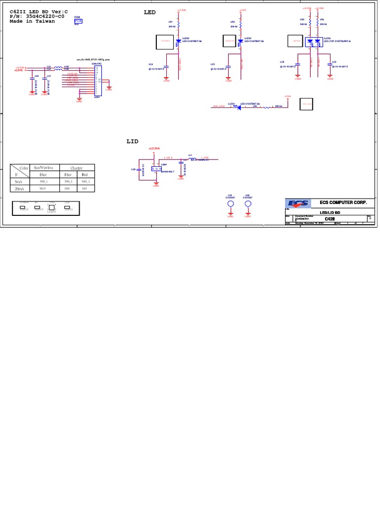 LED/LID Schematic Overview | PDF