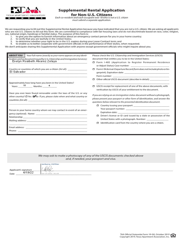 Supplemental Form 2 | Download Free PDF | Identity Document | United ...