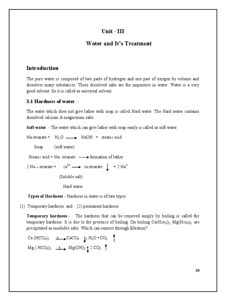 Water Chemistry | PDF | Ion Exchange | Osmosis