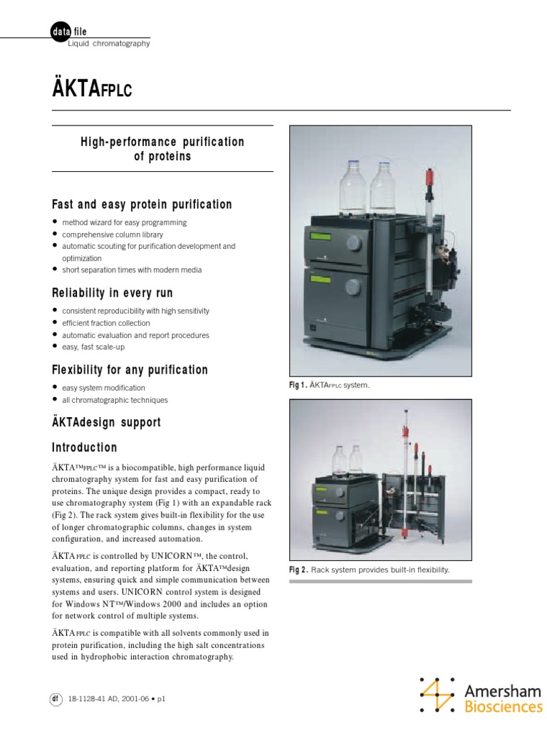 Akta FPLC | PDF | Chromatography | Protein Purification