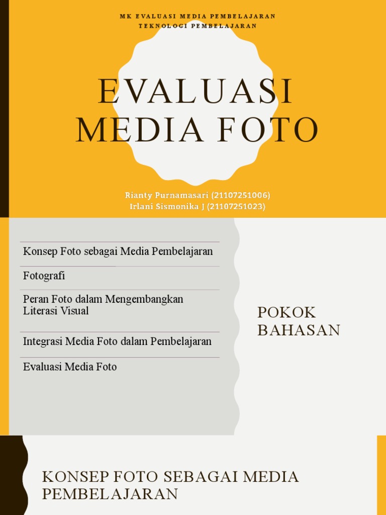Presentasi Materi Media Foto | PDF