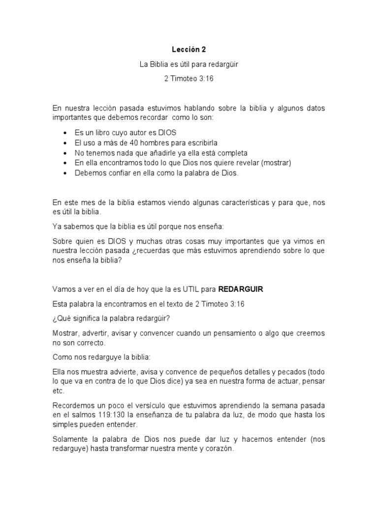 La Biblia es útil para redarguir: Cómo la Palabra de Dios nos muestra ...