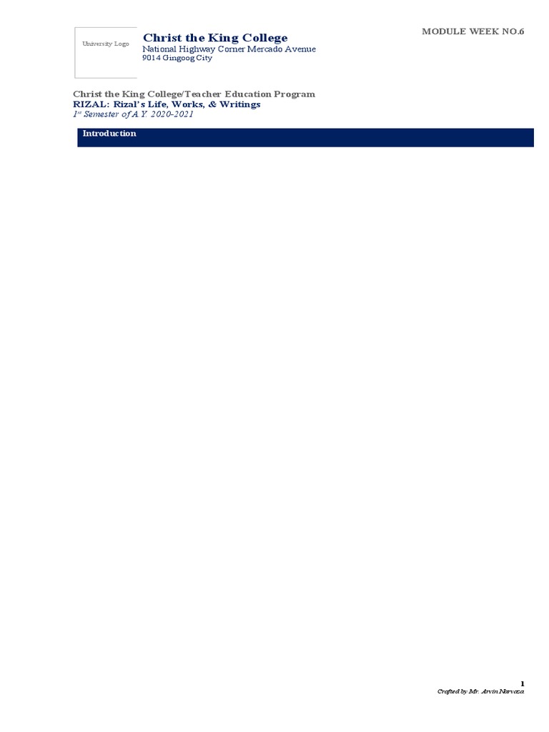 Module 6 | PDF | Philippines