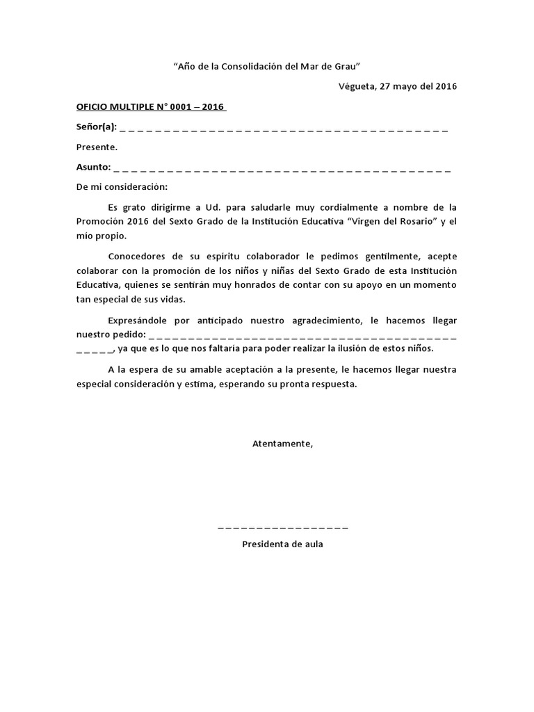 Oficio 2 | PDF