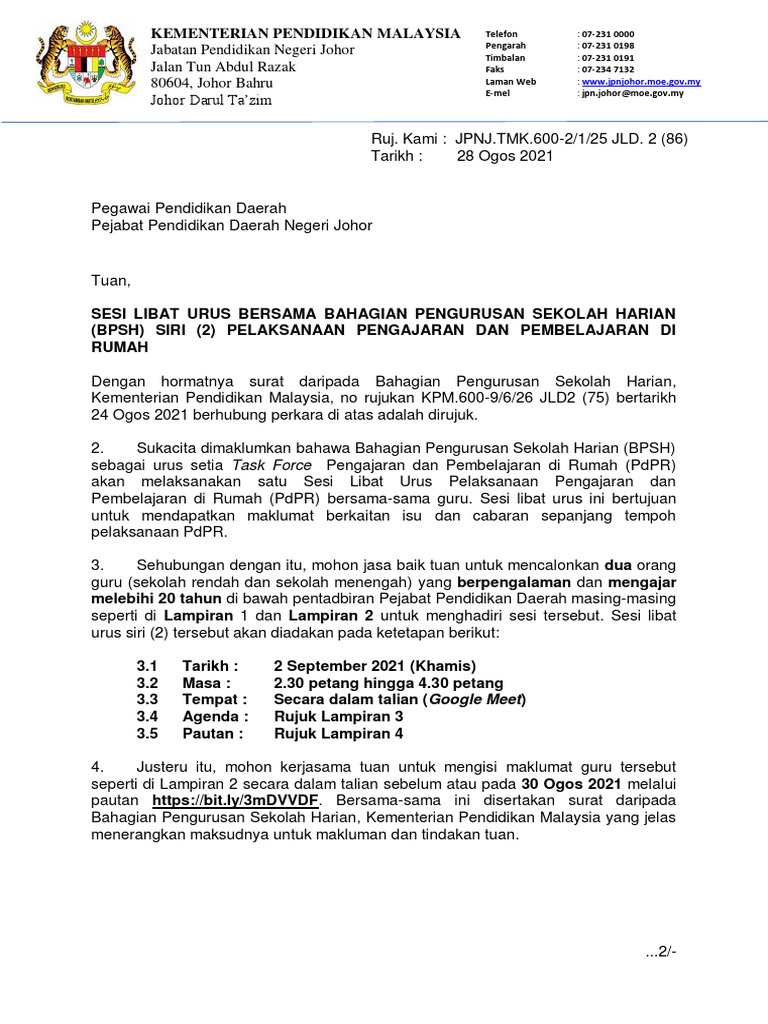 28.8 SURAT LIBAT URUS PDPR SIRI 2 | PDF