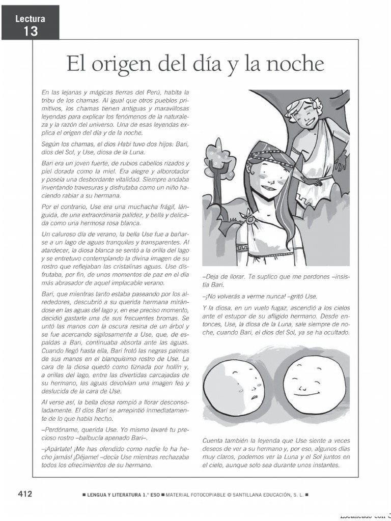 Comprension Lectora 1º ESO | PDF