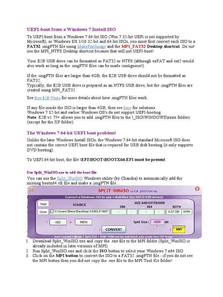 How To Make USB UEFI | PDF | Microsoft Windows | Computer File