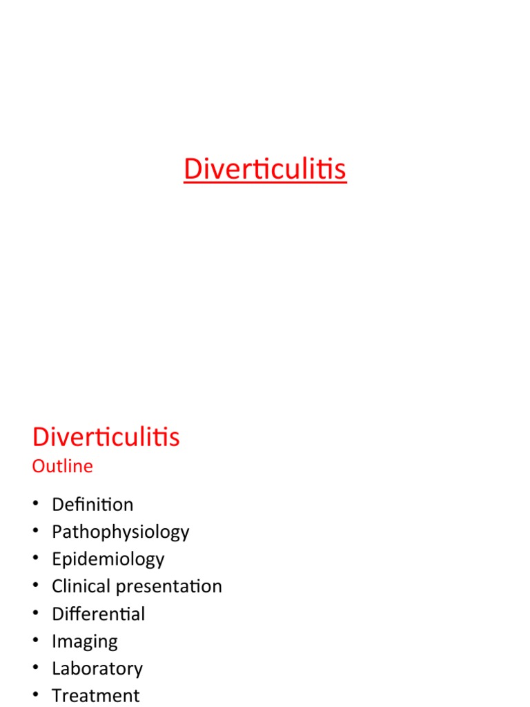 Diverticulitis | PDF | Digestive Diseases | Epidemiology