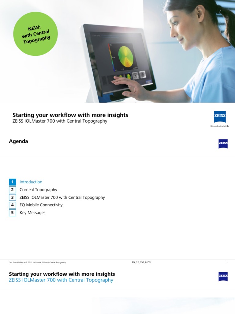 Zeiss Iolmaster 700 With Central Topography Manual Optimized | PDF ...