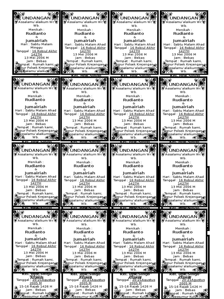 Undangan Rokok 1doc PDF Free | PDF