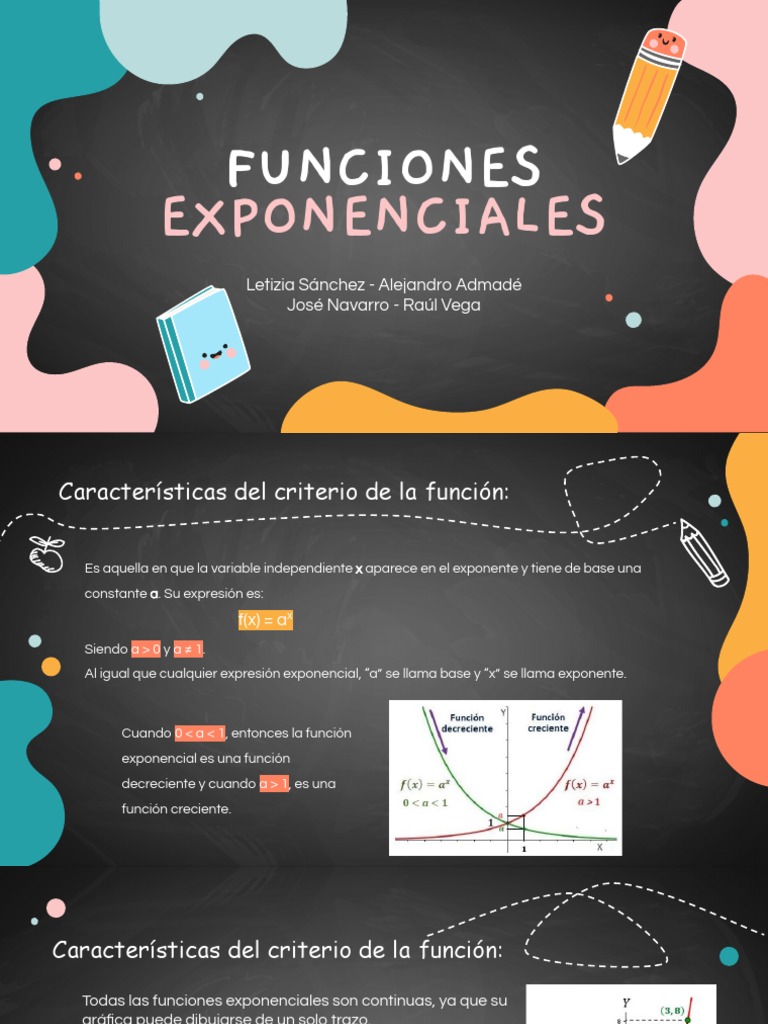 Funciones Exponenciales | PDF | Funcion exponencial | Función (Matemáticas)