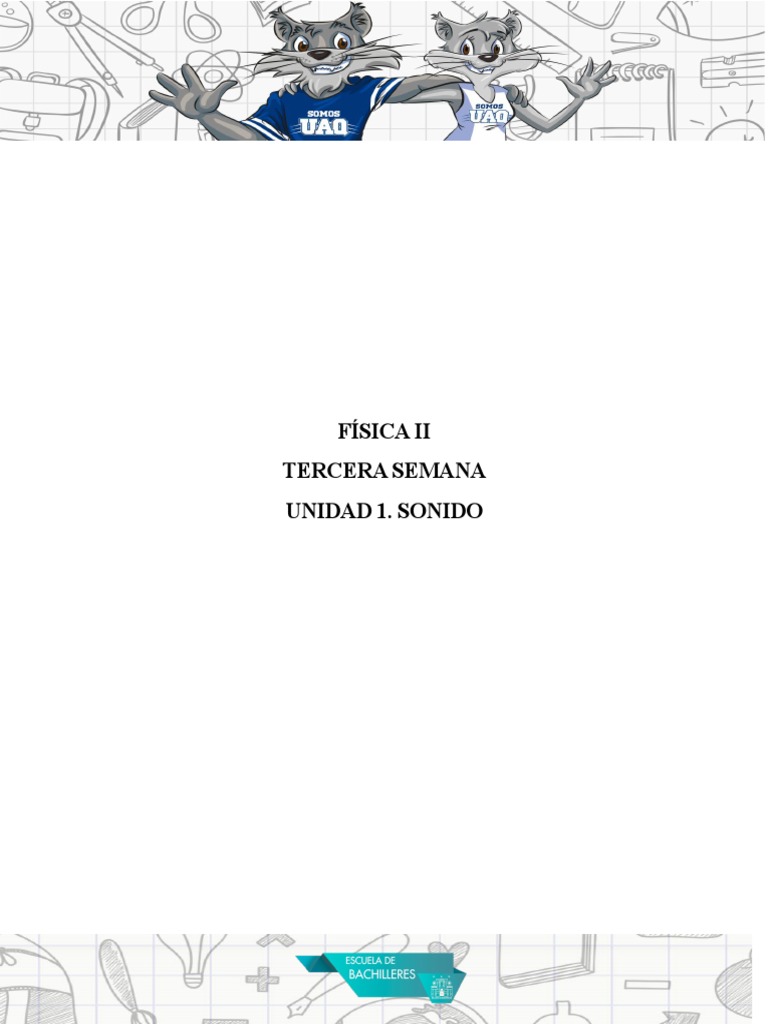 3 TerceraSemana PrimerParcial | PDF | Sonido | Olas