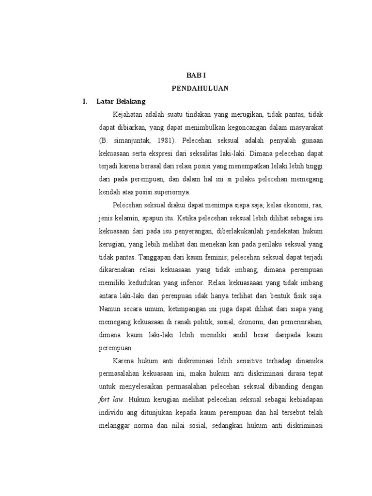 Makalah Pelecehan Seksual | PDF