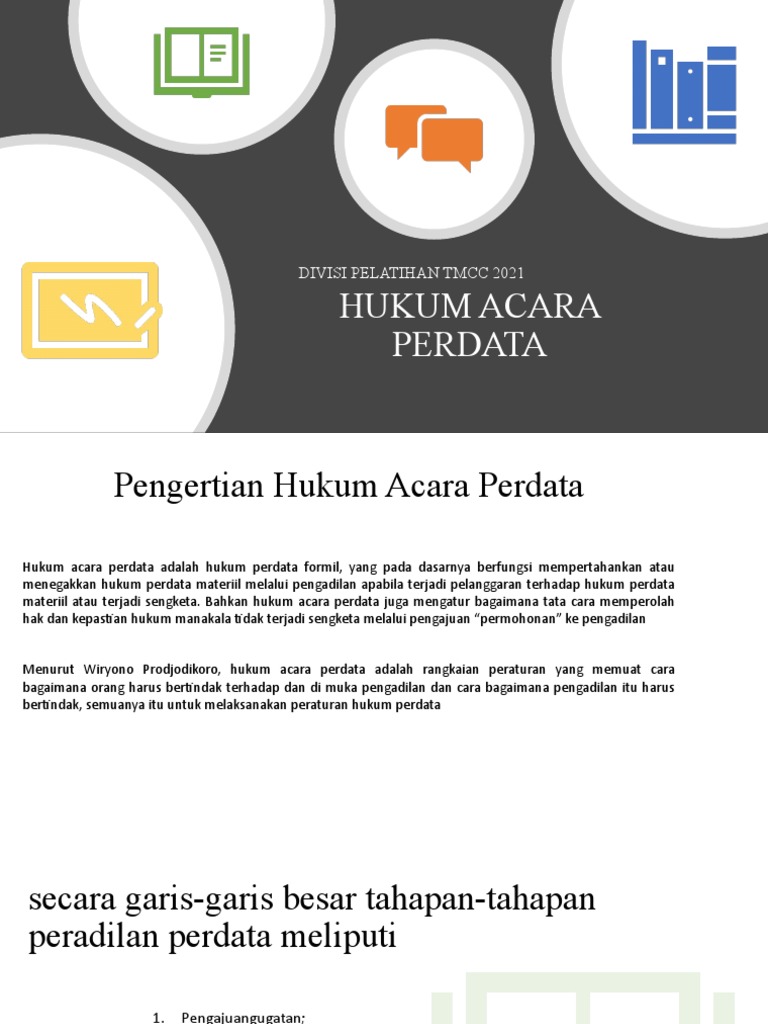 Hukum Acara Perdata 101 | PDF