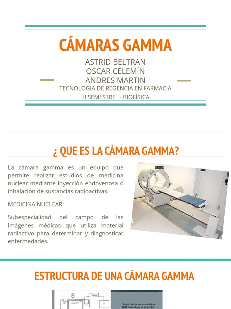 Cámara Gamma | PDF | Desintegración radioactiva | Rayo gamma