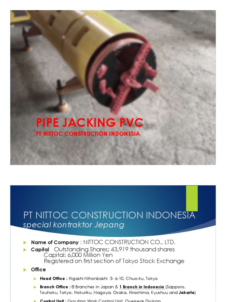 C2 PPT Pipe Jacking PVC | PDF | Natural Materials | Soil