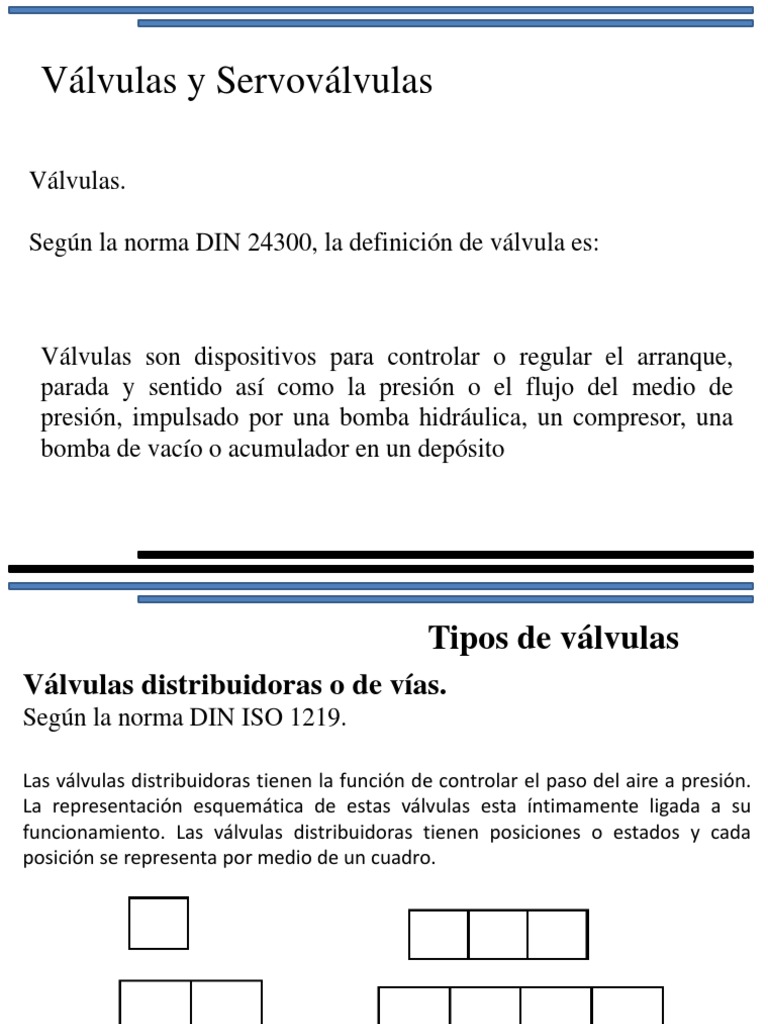 1.4 Valvulas PDF | PDF | Neumática | Válvula