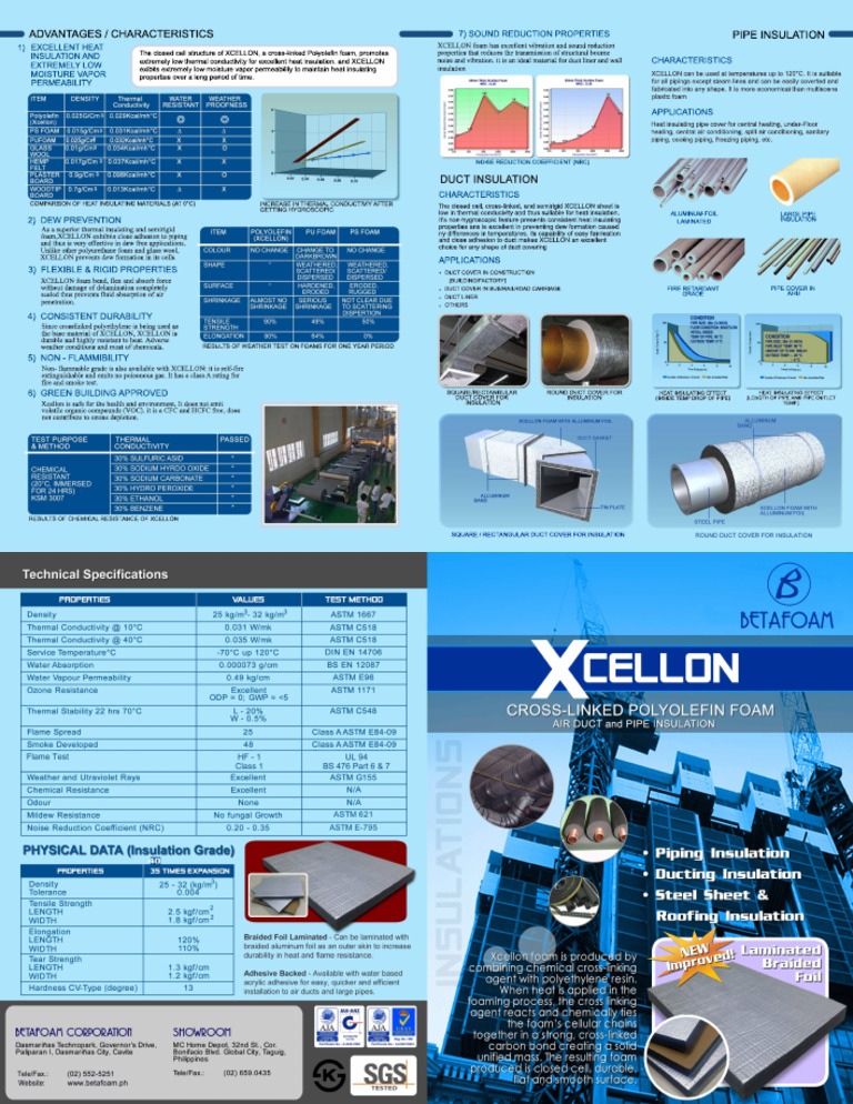 Xcellon Foam Brochure | PDF