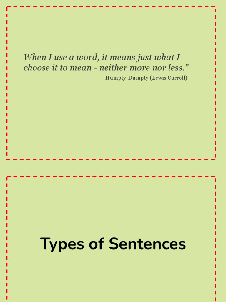 Types of Sentences | PDF | Sentence (Linguistics) | Question