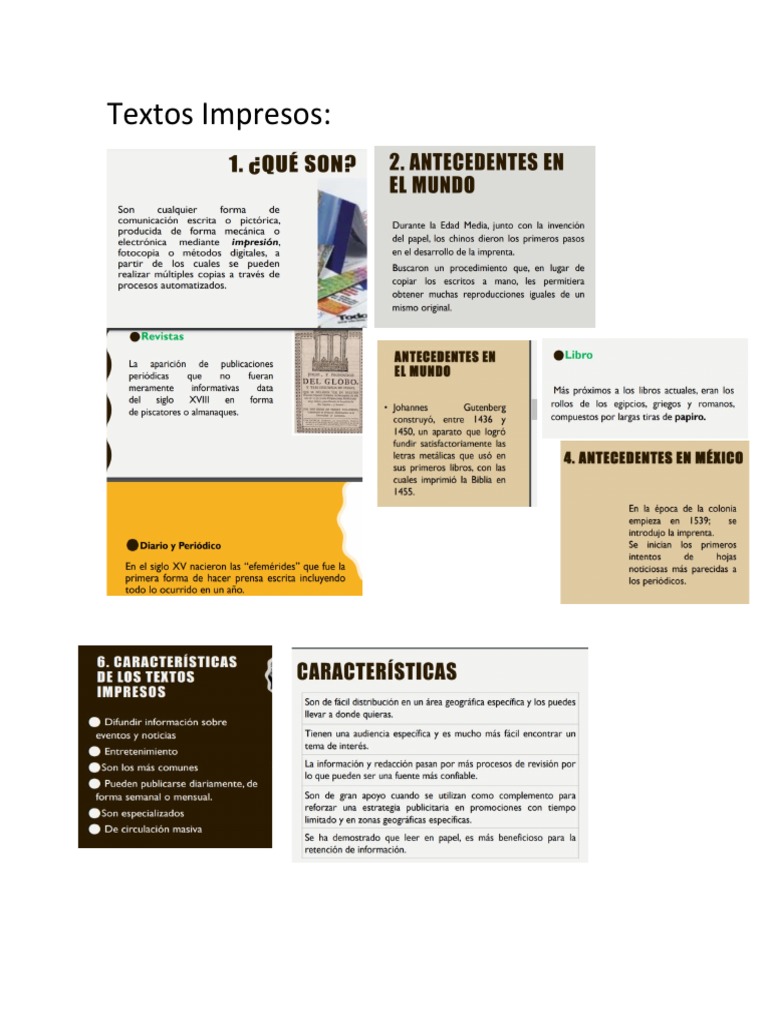 Textos Impresos | PDF