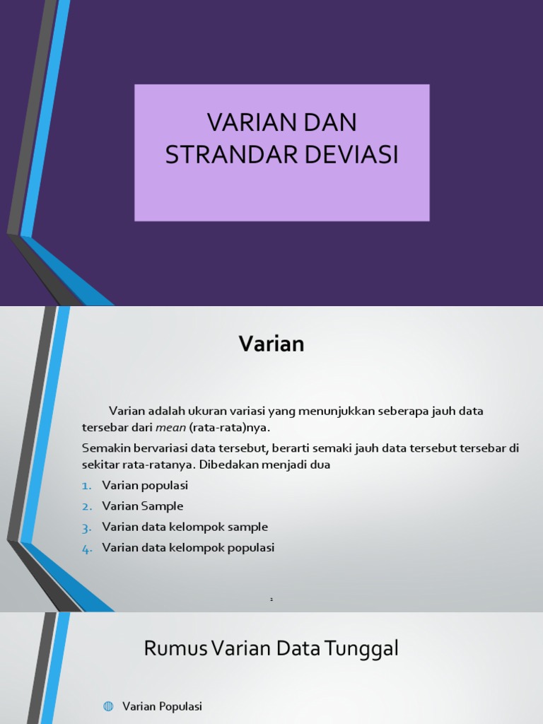 Varian Dan Standar Deviasi | PDF