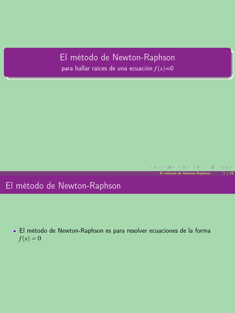 Metodos Numericos Newton Raphson | PDF | Conceptos matemáticos | Objetos matemáticos