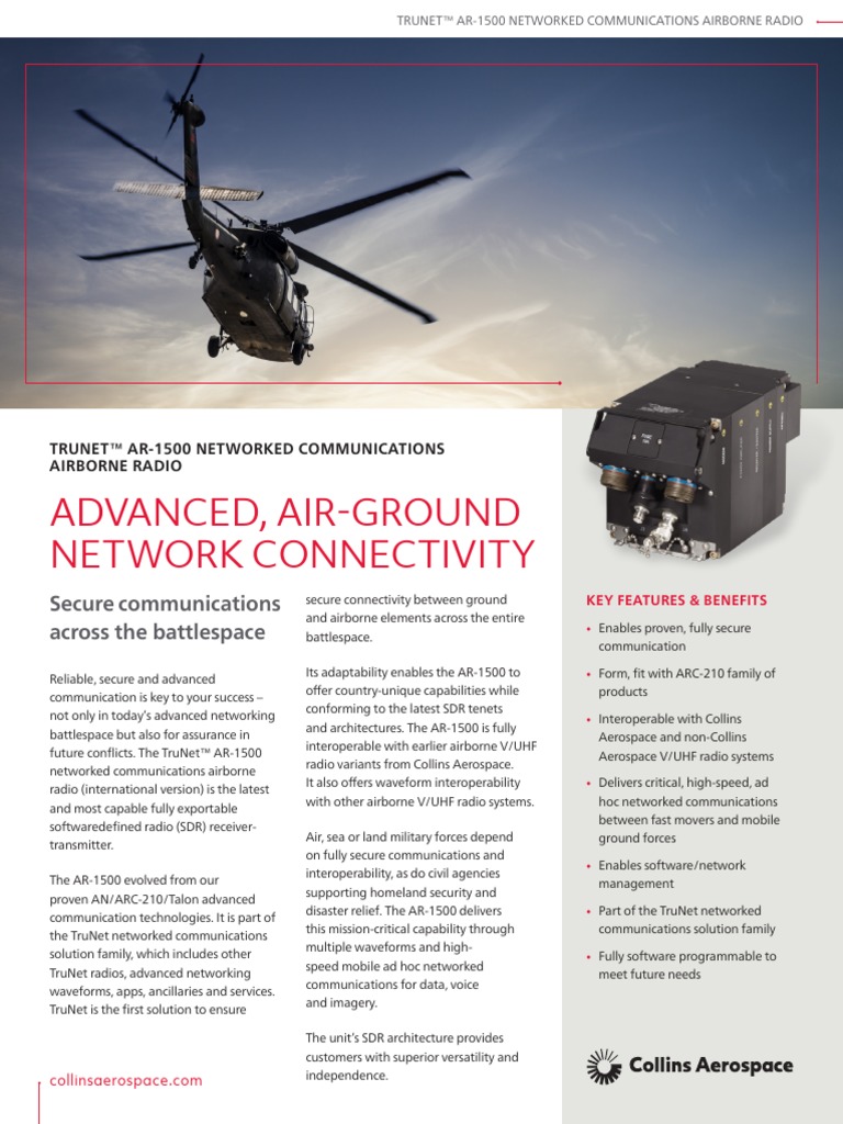 TruNet AR-1500 AR Data Sheet | PDF | Software Defined Radio | Very High ...
