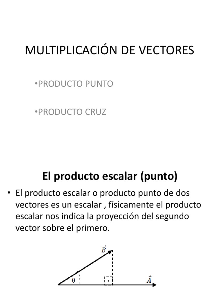 Multiplicación de Vectores | PDF
