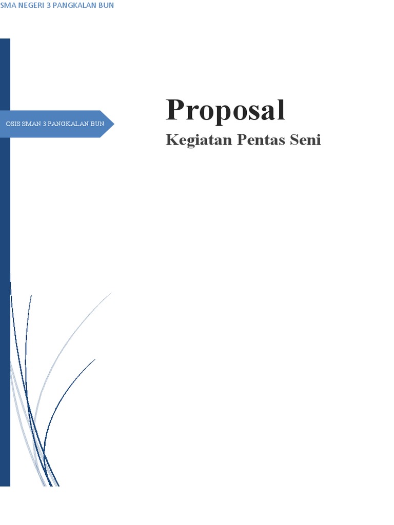 Contoh Proposal Kegiatan Pentas Seni | PDF