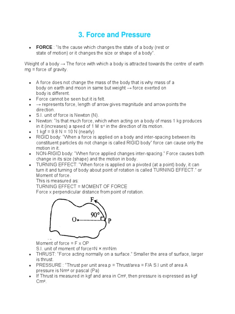 Selina Concise Physics Solutions Class 8 Chapter 3 Force and Pressure ... Selina Concise Physics Solutions Class 8 Chapter 3 Force and Pressure ...