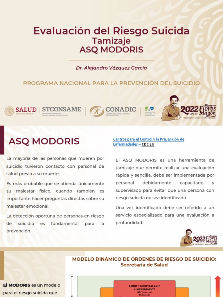 ASQ MODORIS Pagina | PDF | Suicidio | Autolesiones