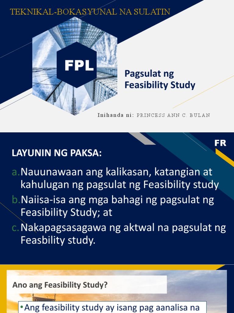Pagsulat NG Feasibility Study | PDF