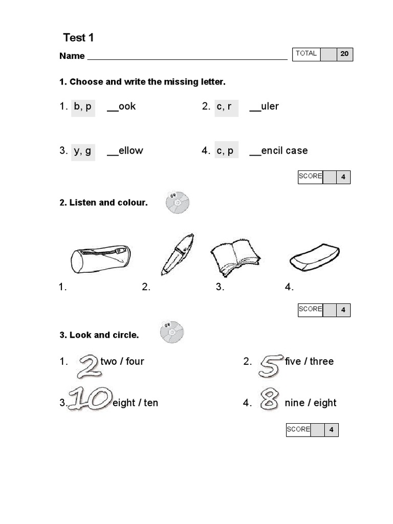 Smart Junior 2 Test 1 Overview | PDF | Language Arts & Discipline